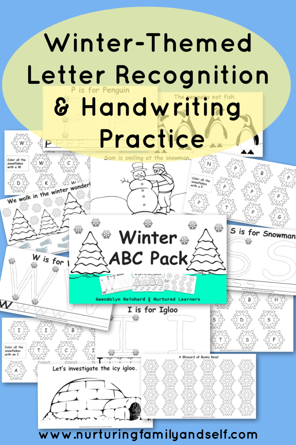 6 Winter Coloring Bookmarks for Children - Nurturing Family & Self