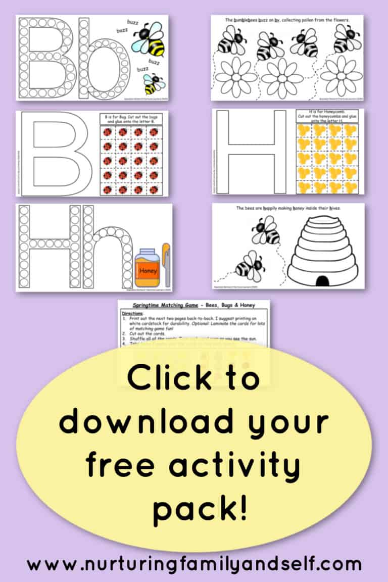Bees, Bugs & Honey: A Spring-Themed Activity Pack for Preschoolers ...