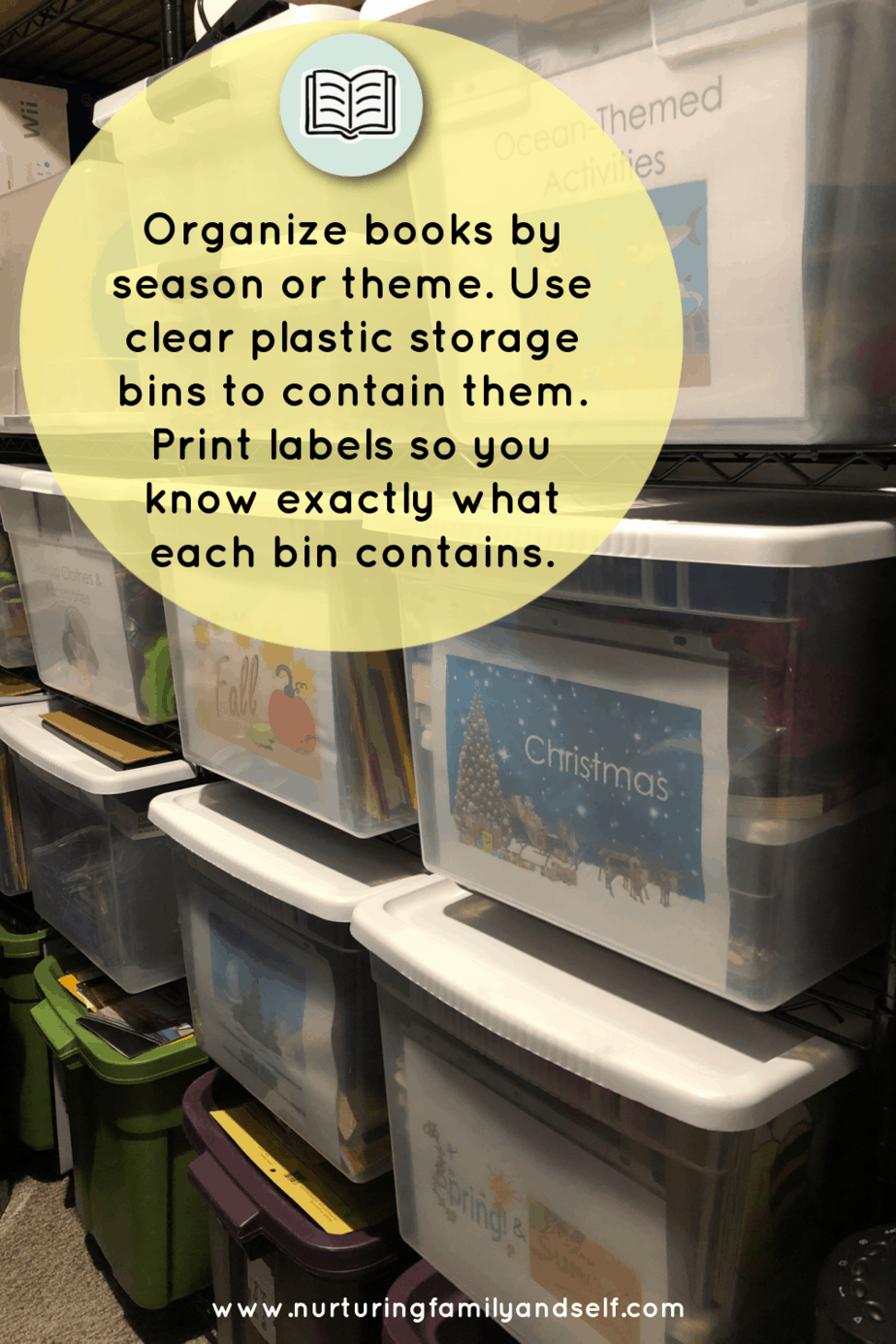 How to Organize Children's Books in 3 Steps - Nurturing Family & Self