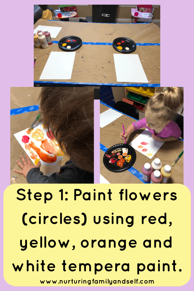 How to Paint A Simple Flower Garden for Mother's Day - Nurturing Family ...