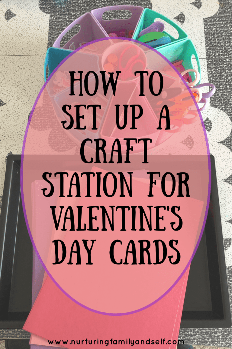 How to Set Up A Craft Station for Making Valentine's Day Cards ...